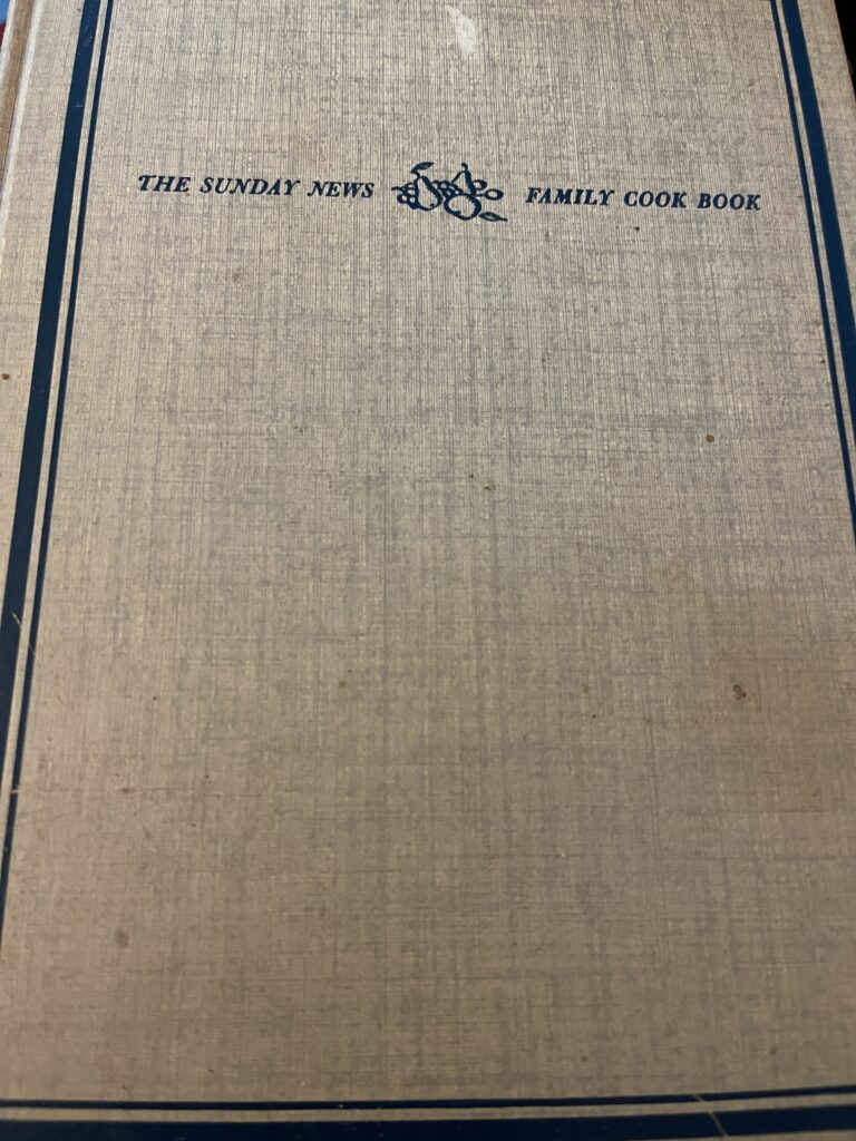 Sunday News Family Cook Book, 1962, in near-mint condition