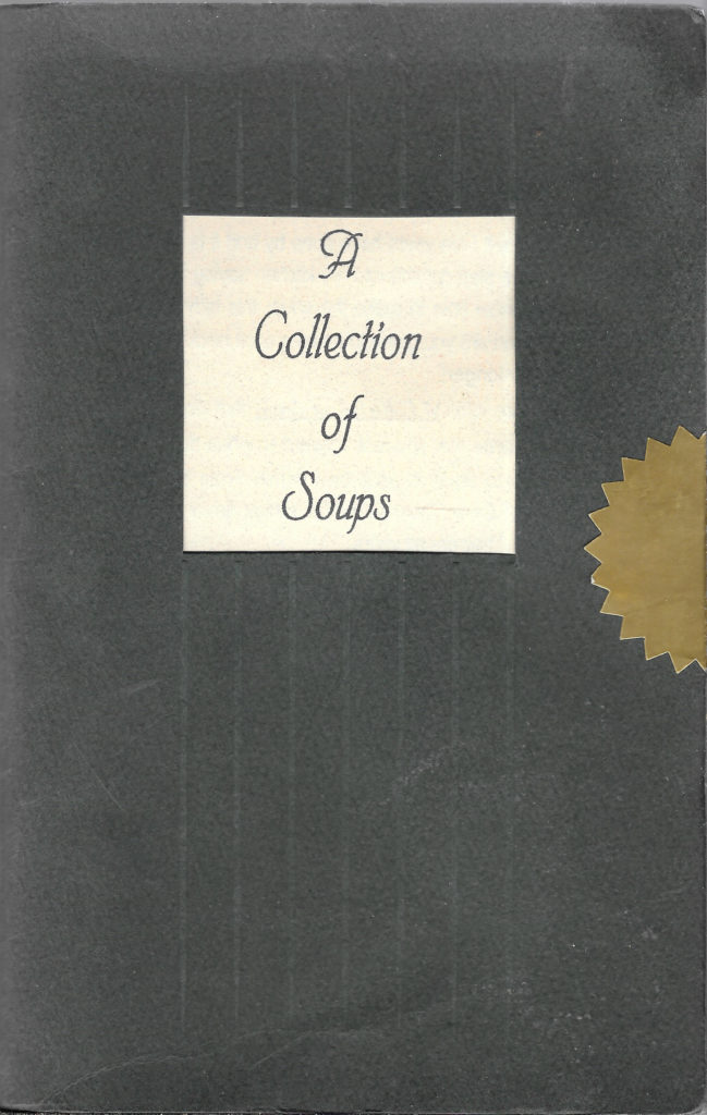 Collection of Soups, 1995, Greg Thompson in self-published booklet.
