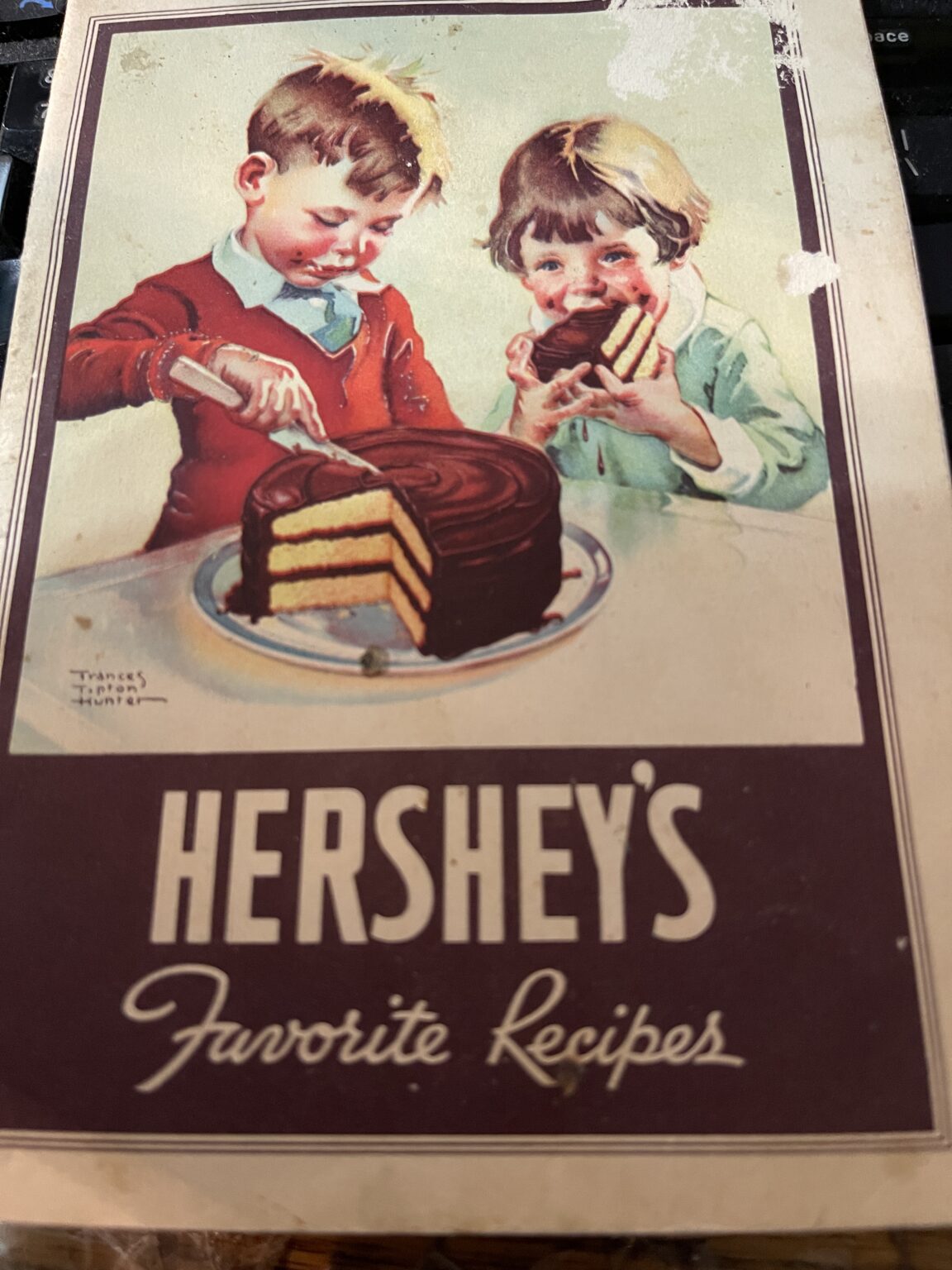 Hershey's Favorite Recipes, 1937. Cover by Frances Tipton Hunter