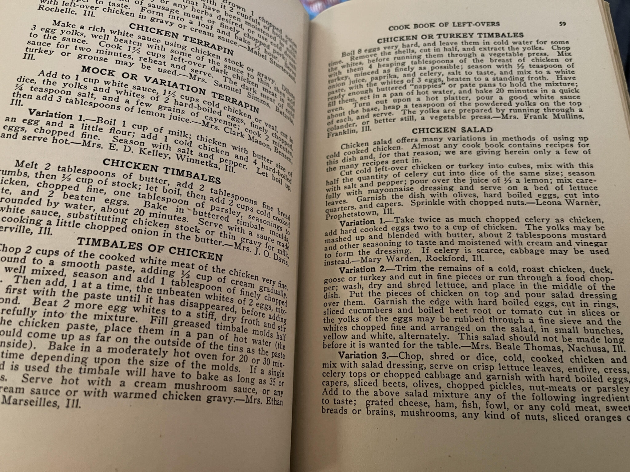 Cook Book of Left-Overs1920, More Nurses in Training Movement