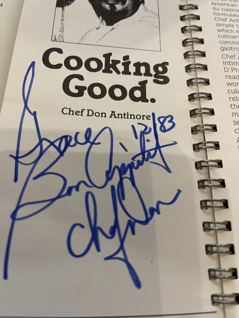 Cooking Good, 1981, Chef Don Antinore. Italian and European recipes.
