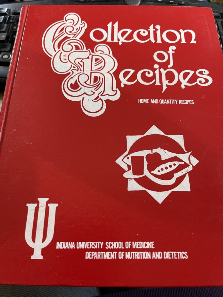 Collection Recipes Home and Quantity Recipes, 1984, Indiana University